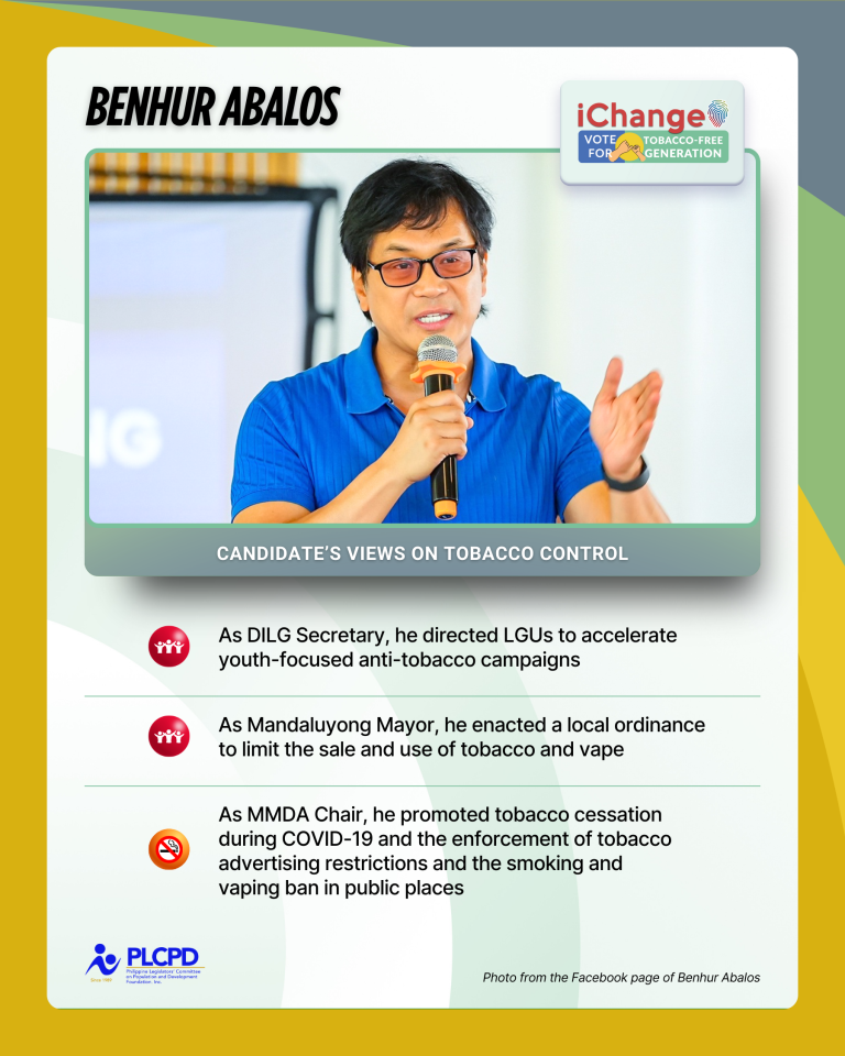 Stances of 2025 senatorial candidates on key policy issues in tobacco ...